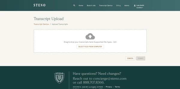 Transcript Genius: AI-Powered Transcript Analysis | Steno